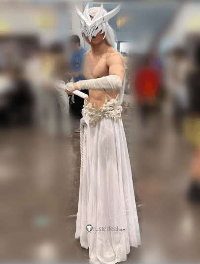 League of Legends LOL Yone White Skirt Bandages Genderbend Female ...