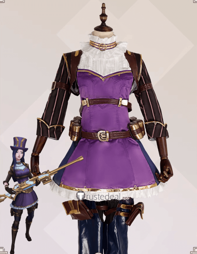 League of Legends LOL the Sheriff of Piltover Caitlyn Kiramman Cosplay ...