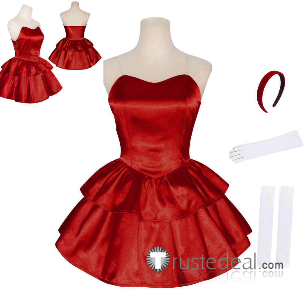 Perfect Blue Mima Kirigoe Red Dress Cosplay Costume