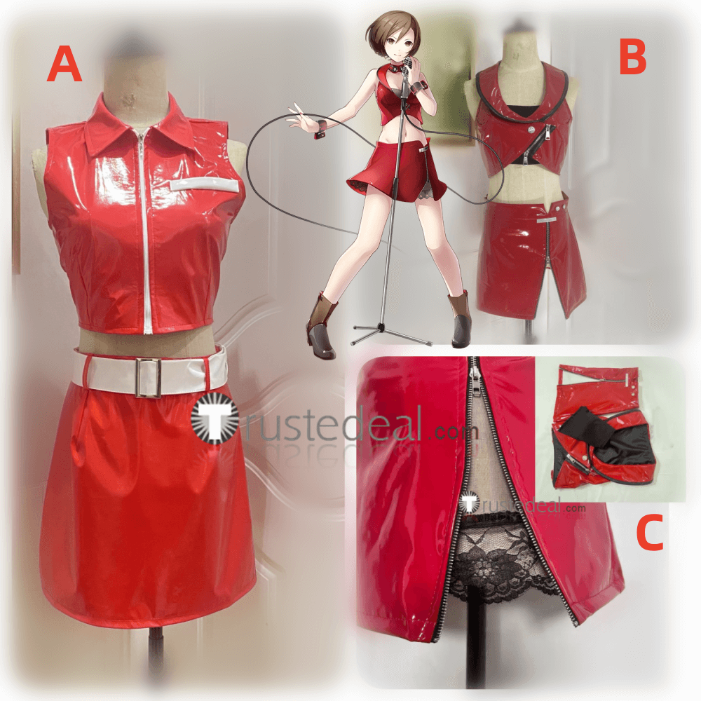 Vocaloid V3 Project Sekai Meiko Red Cosplay Costume