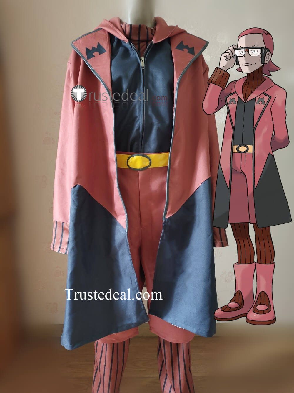 Pokemon Team Magma Maxie Red Cosplay Costumes