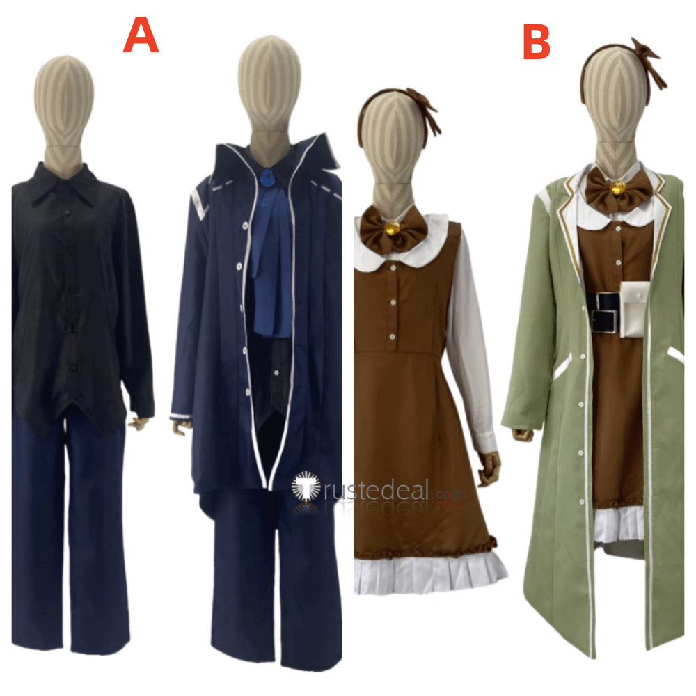 Library Of Ruina Tiphereth Chesed Blue Green Cosplay Costume