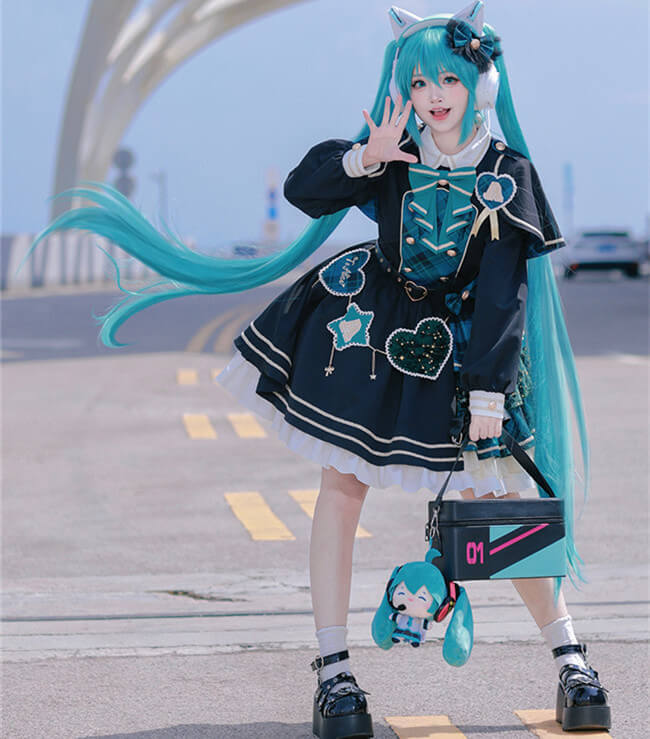 Tommy Bear Starlight College Idol Vocaloid Hatsune Miku Lolita Dress ...