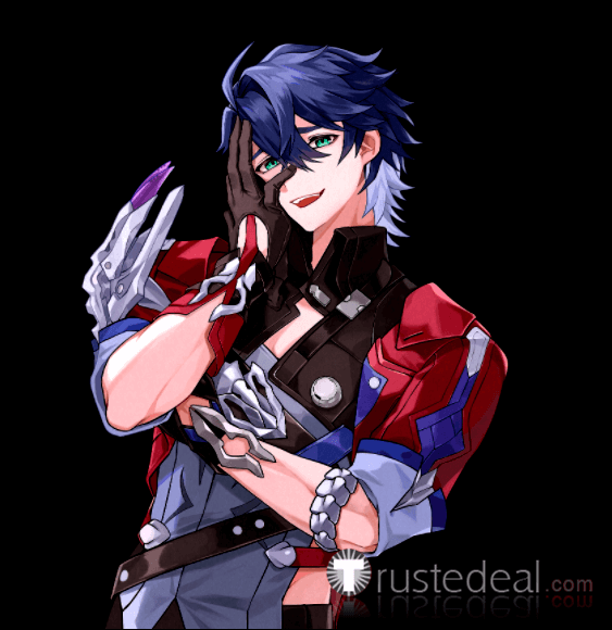 Honkai Star Rail Sampo Blue Silver Prestyled Cosplay Wig