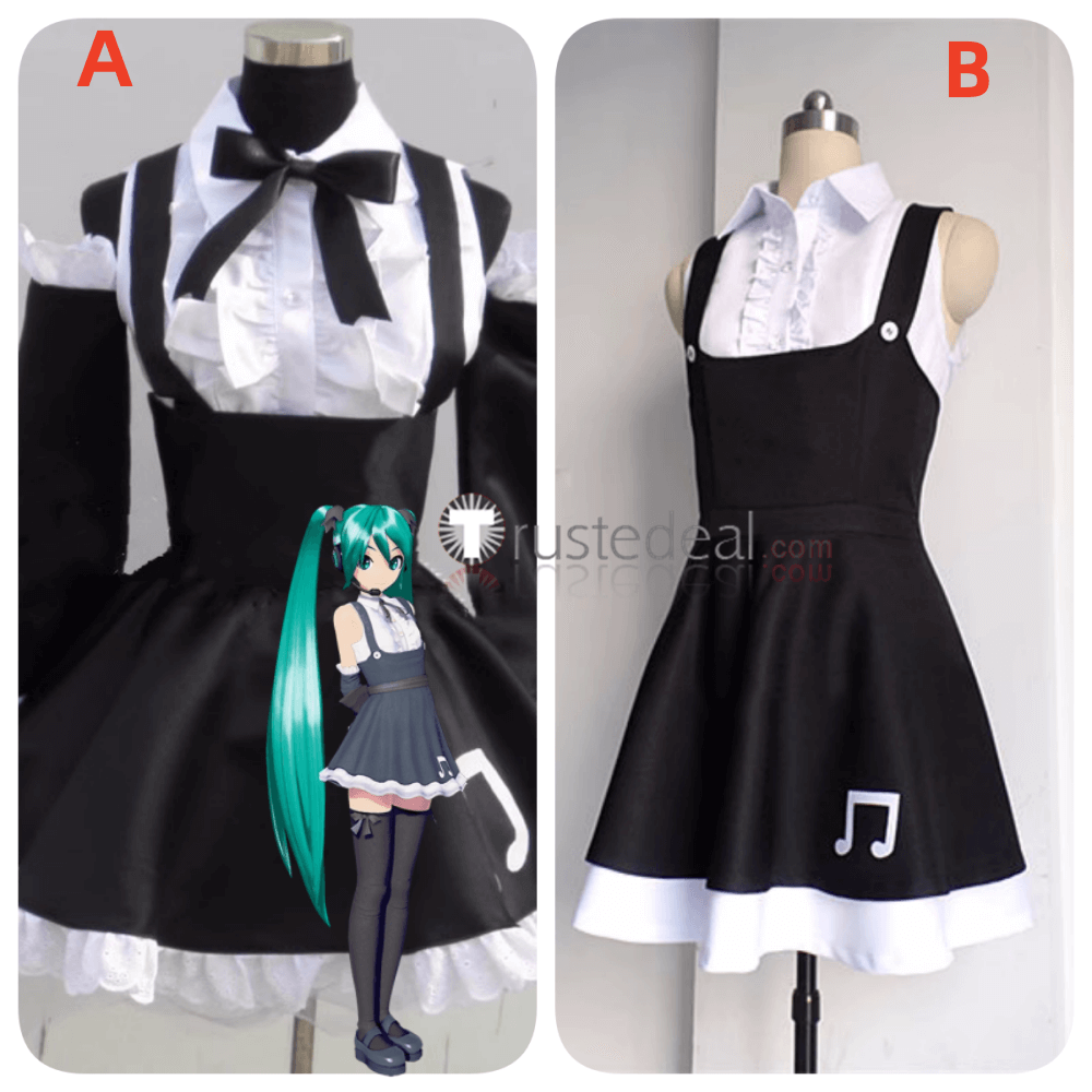 Vocaloid Miku Gothic Cosplay Costume