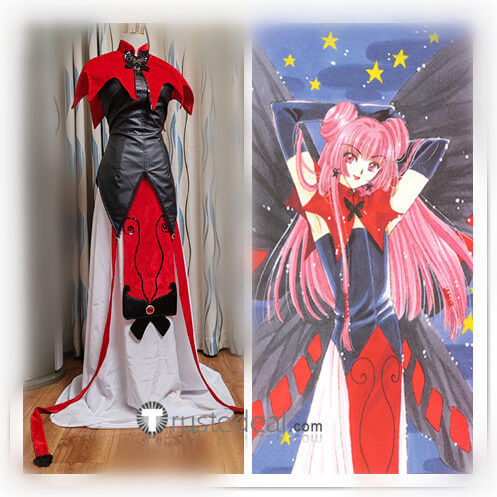 Cardcaptor Sakura Ruby Moon Nakuru Akizuki Red Black Cosplay Costume