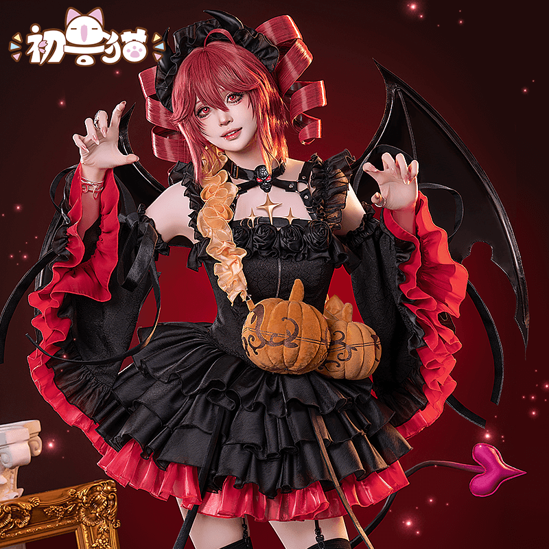ChuShouMao Vocaloid Kasane Teto Halloween Little Devil Cosplay Costume