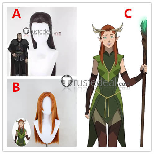 The legend of Vox Machina Keyleth Vax'ildan Vax Brown Orange Styled ...