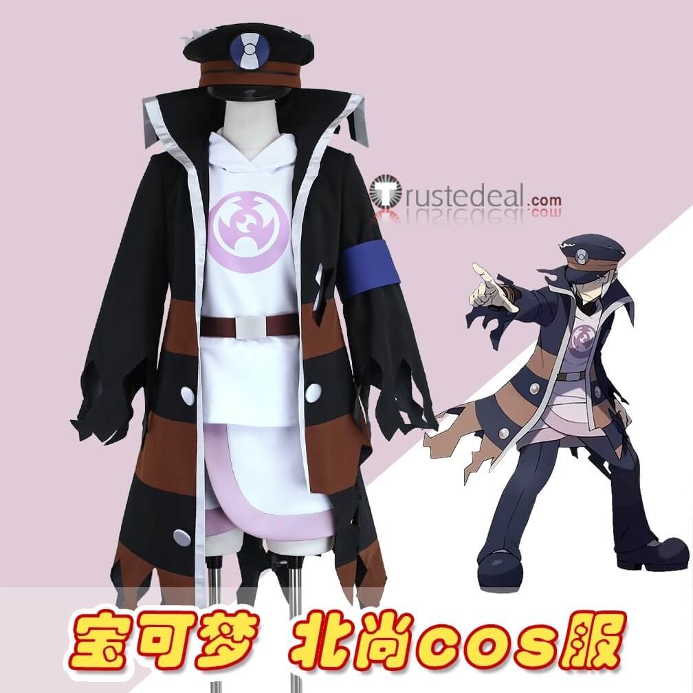 Pokemon Legends Arceus Subway Boss Ingo Nobori Cosplay Costume