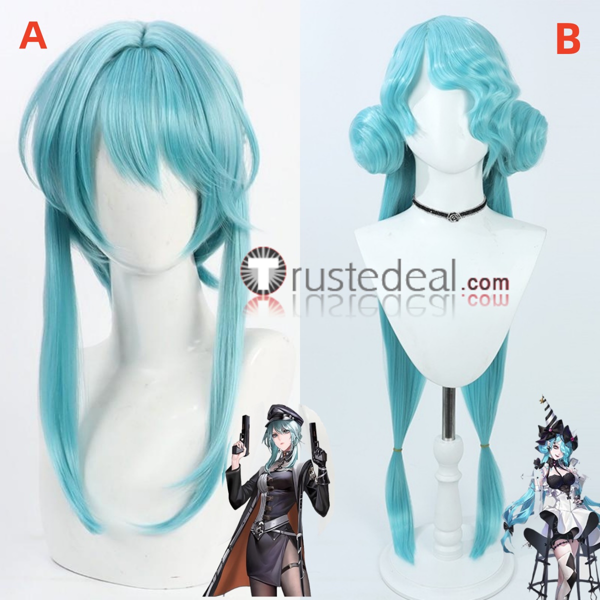 Path to Nowhere Nightingale Serpent Blue Long Cosplay Wig