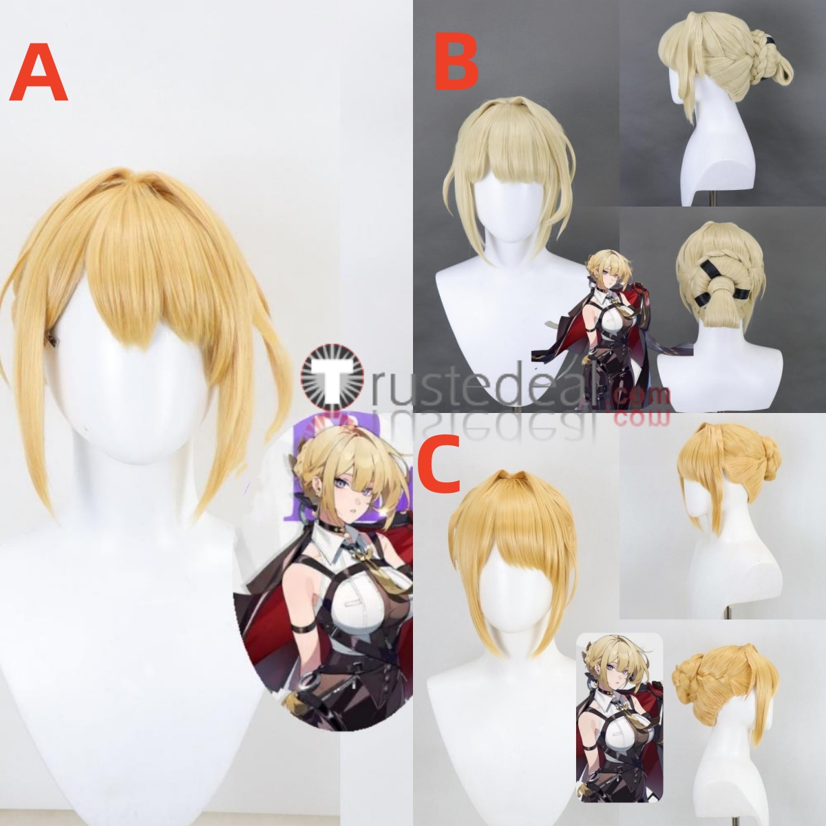 Zenless Zone Zero ZZZero Evelyn Chevalier Styled Blonde Cosplay Wig