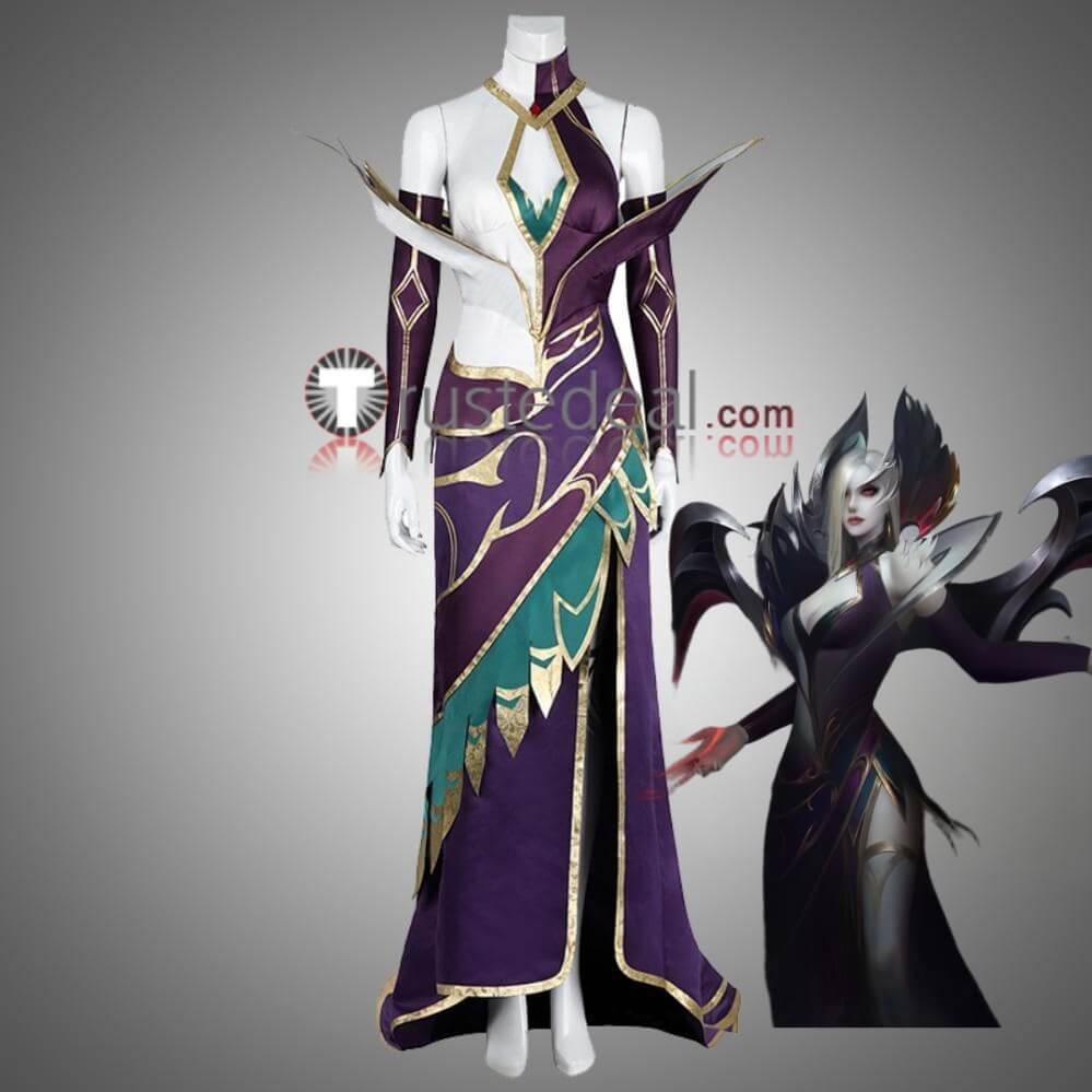 League of Legends LOL Morgana The Supreme Witch Purple Dress Set ...