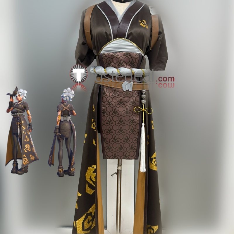 Overwatch 2 Kiriko Hashimoto Thug Brown Cosplay Costume