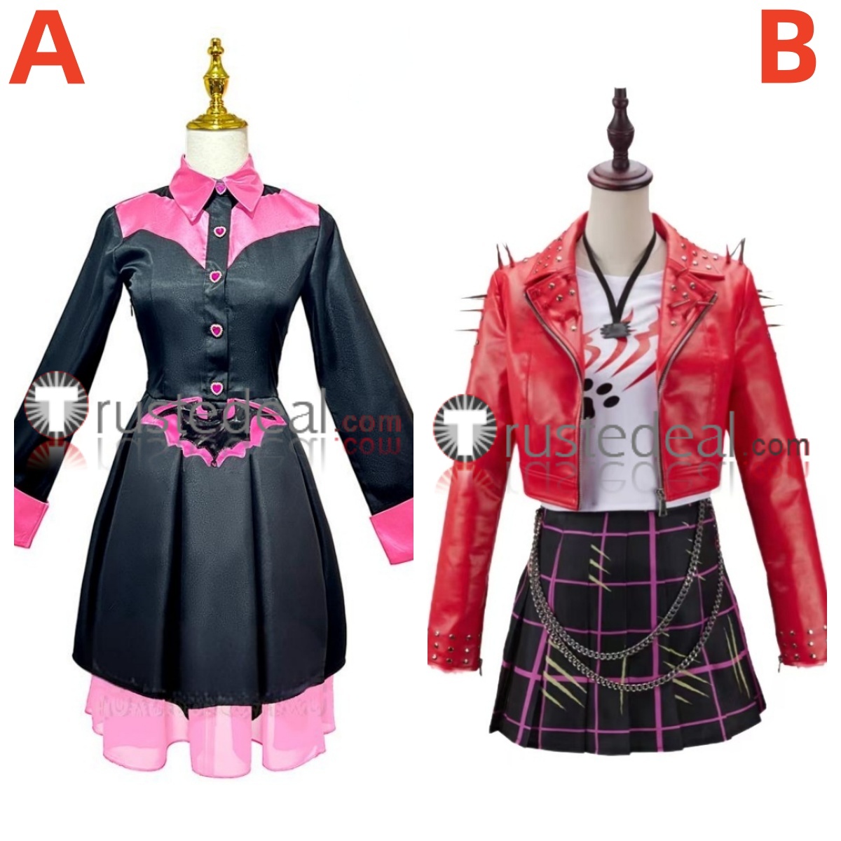 Monster High Draculaura‌ Toralei Stripe Black Red Cosplay Costumes