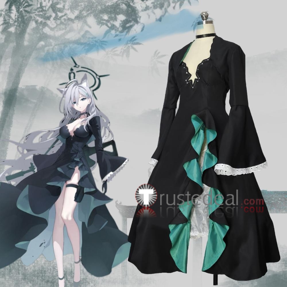 Blue Archive Shiroko Terror Black Formal Dress Cosplay Costume
