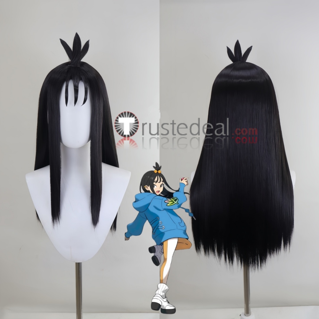Pokemon Legends Z-A ZA Lida Black Styled Cosplay Wig