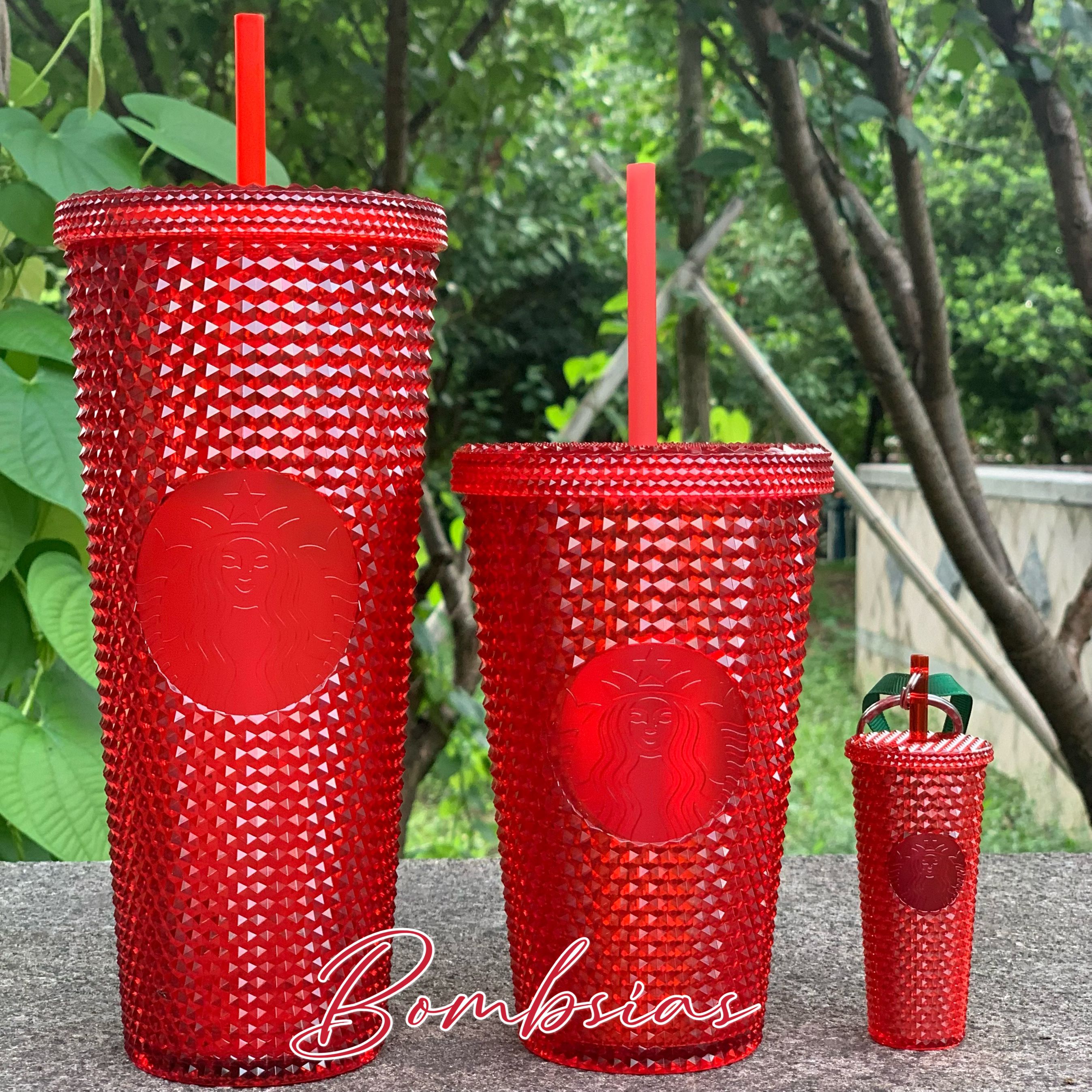 US$ 45.00 - Minor Flaw No Tag Starbucks Red Studed - www.alexstarcups.com