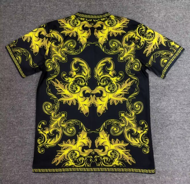 Italy 2024/25 x Versace yellow and black Soccer jersey