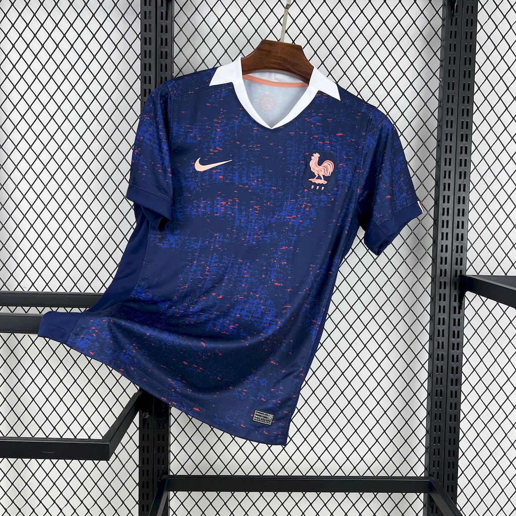 France Home Jersey 2025 Women's Euro Football Kit Soccer Jersey - www ...