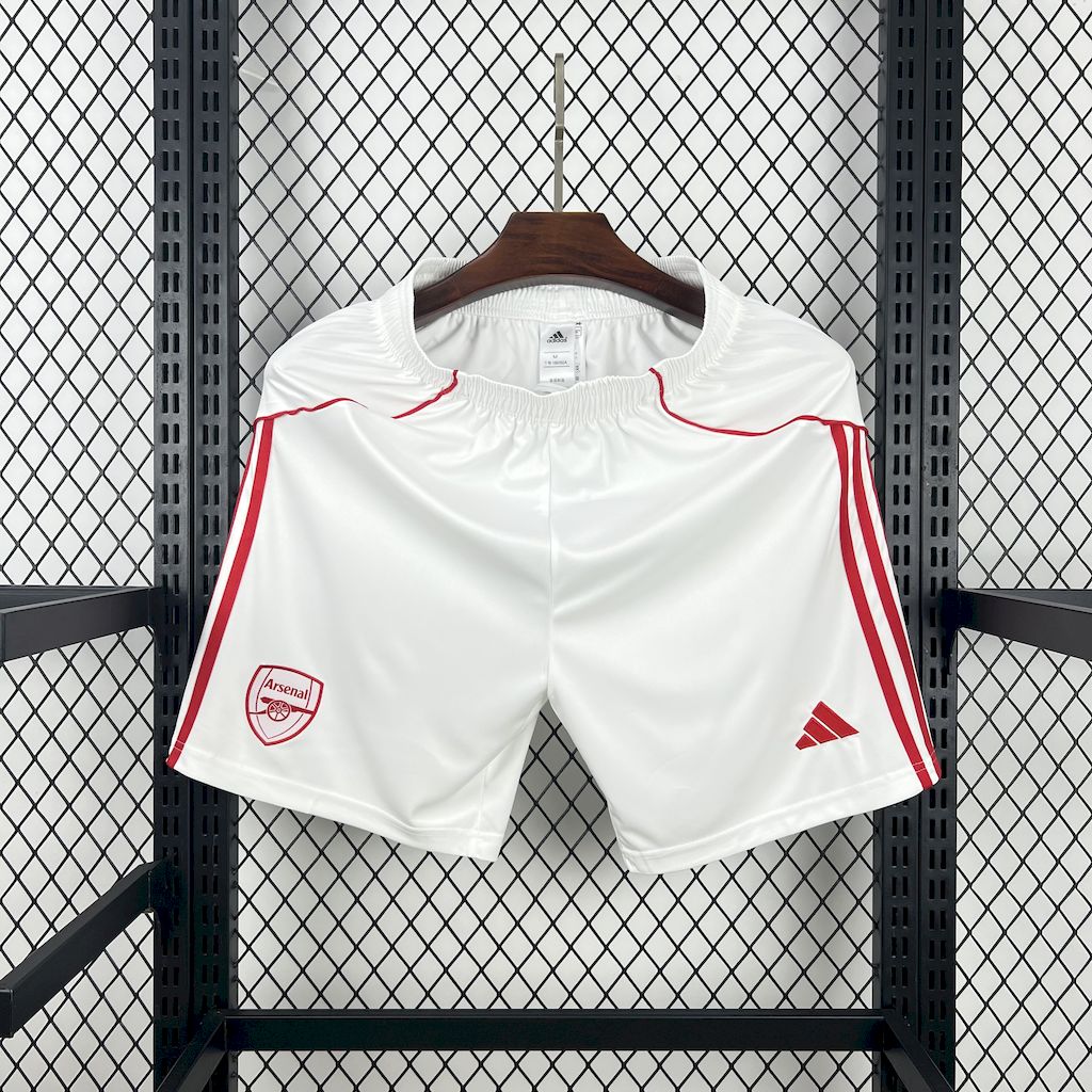 Arsenal Shorts 25/26 Home Football Kit Soccer Shorts - www.vicksports.store