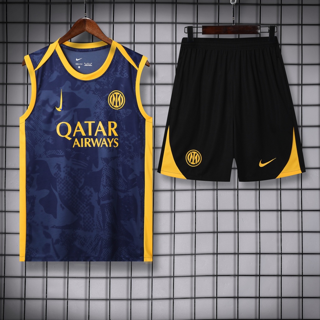 Inter Milan Vest Set Training Tracksuits 25/26 Football Kit Soccer ...