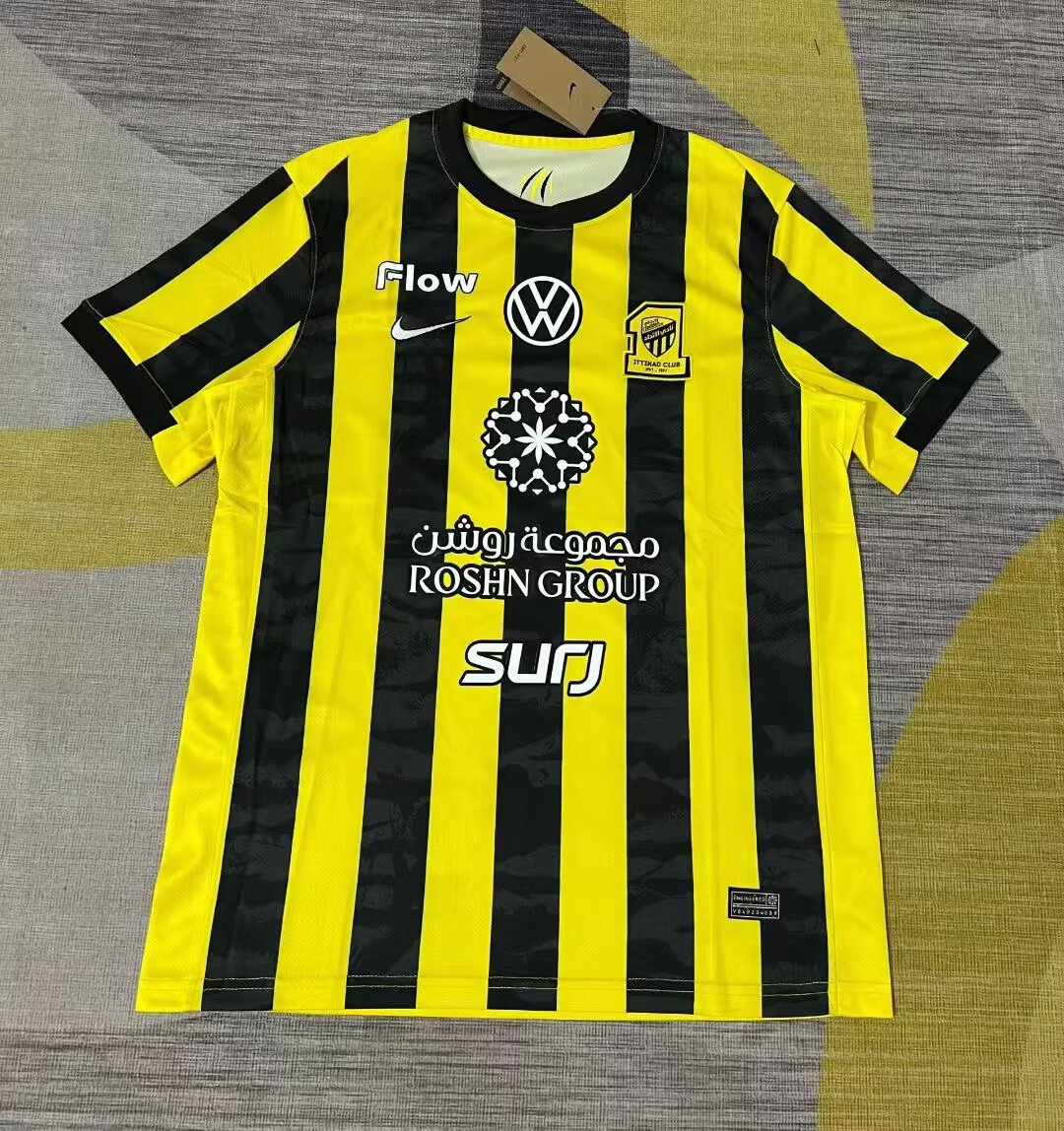 Al-Ittihad Jeddah Jersey 25/26 Home Football Kit Soccer Jersey - www ...