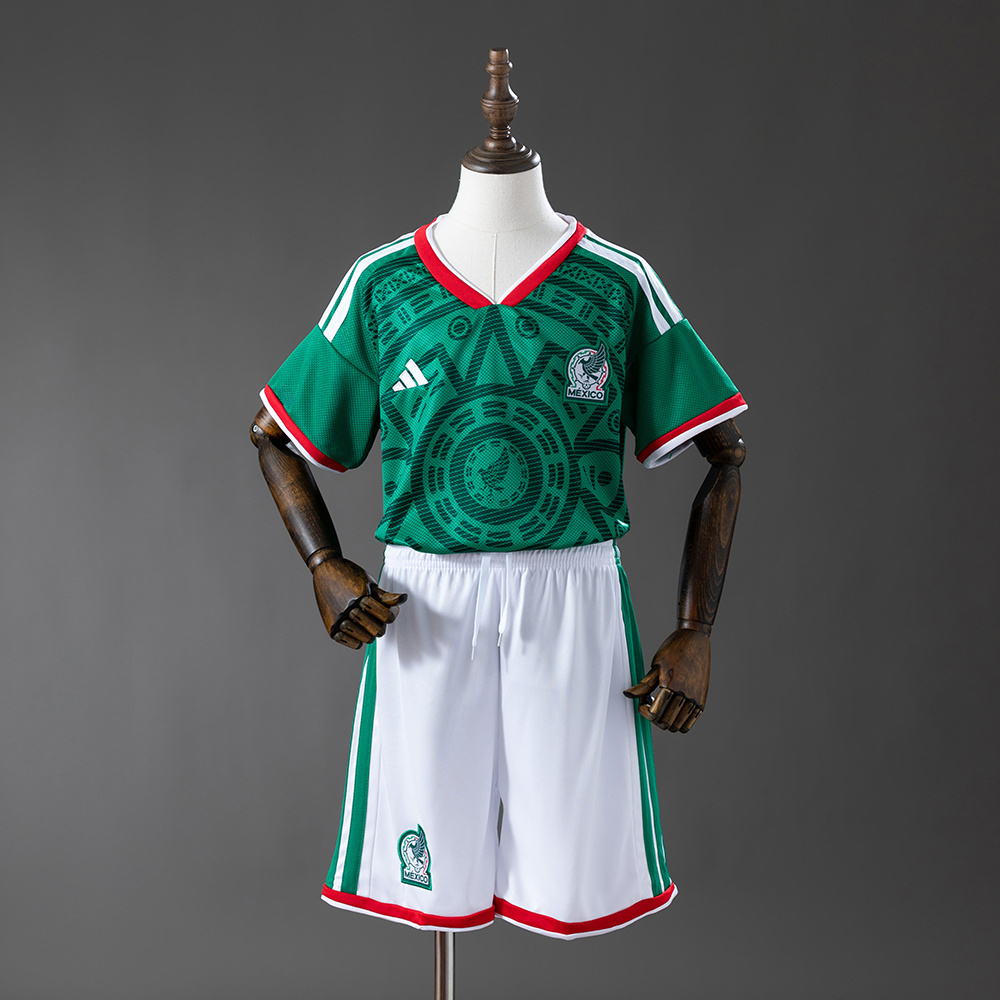 Kids Mexico Jersey 2026 World Cup Home Football Kit - www.vicksports00.shop