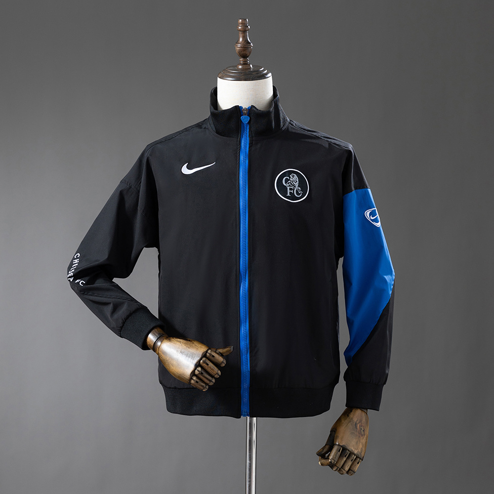 Chelsea Windbreaker 2025/26 Black Football Kit - www.vicksports00.shop
