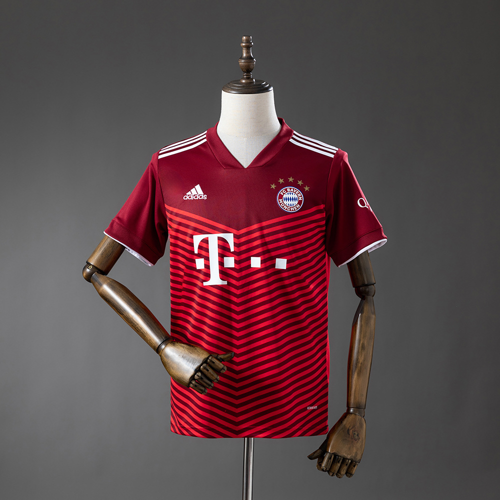 Bayern Munich Home Jersey 2021-22 Retro Football Kit Soccer Shirt - www ...