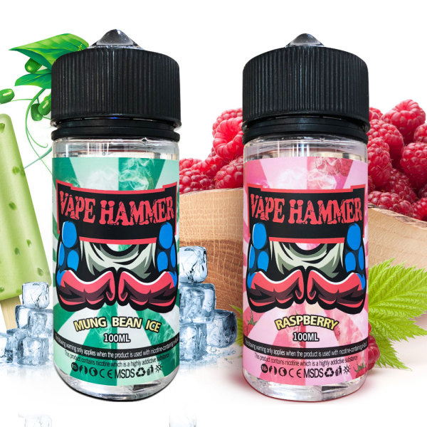 Best Nicotine E Liquid Pack Mung Bean & Raspberry Vape Juice 100ml X2 ...