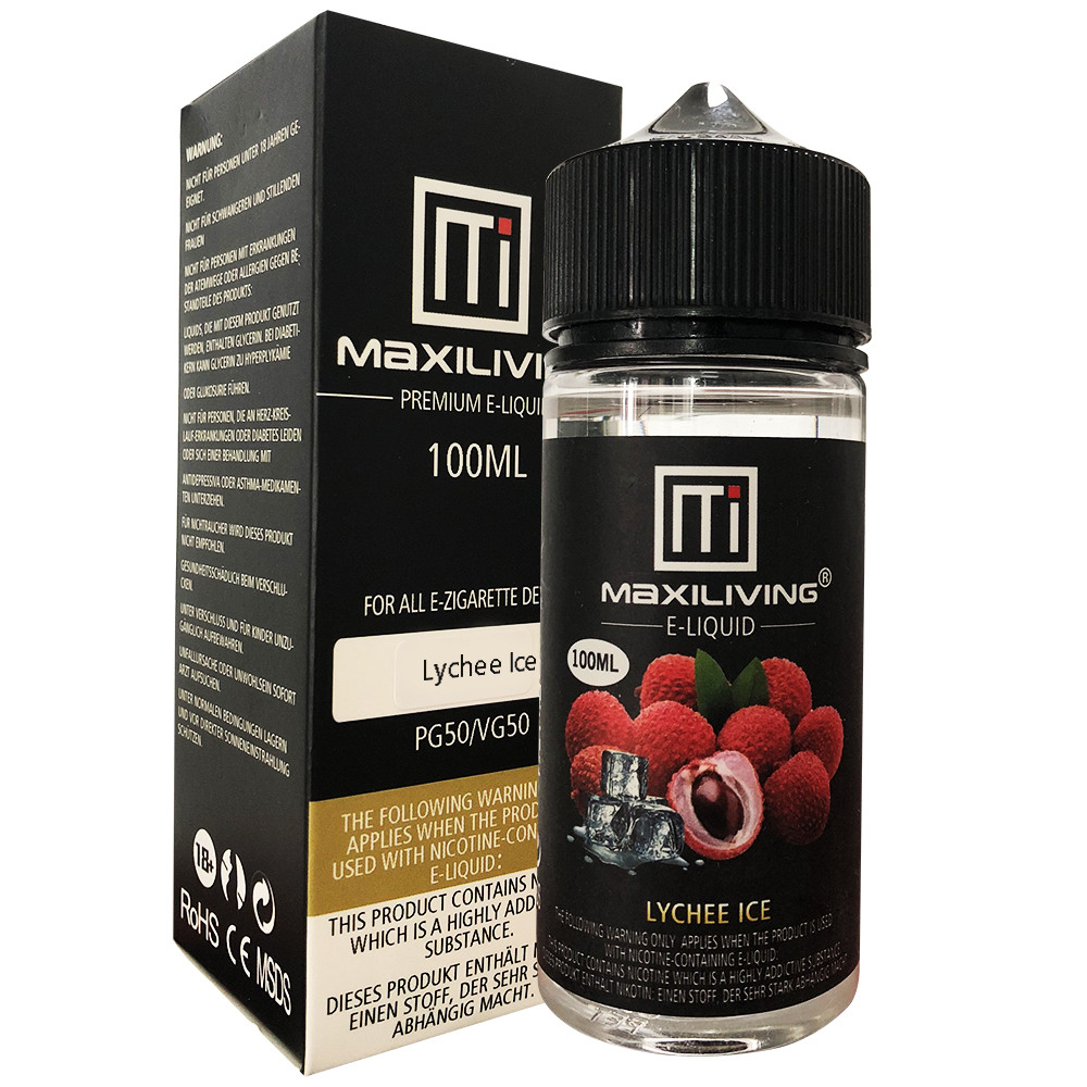 Lychee Vape Juice Maxiliving 100ml E Liquid On Sale | Vape Hammer