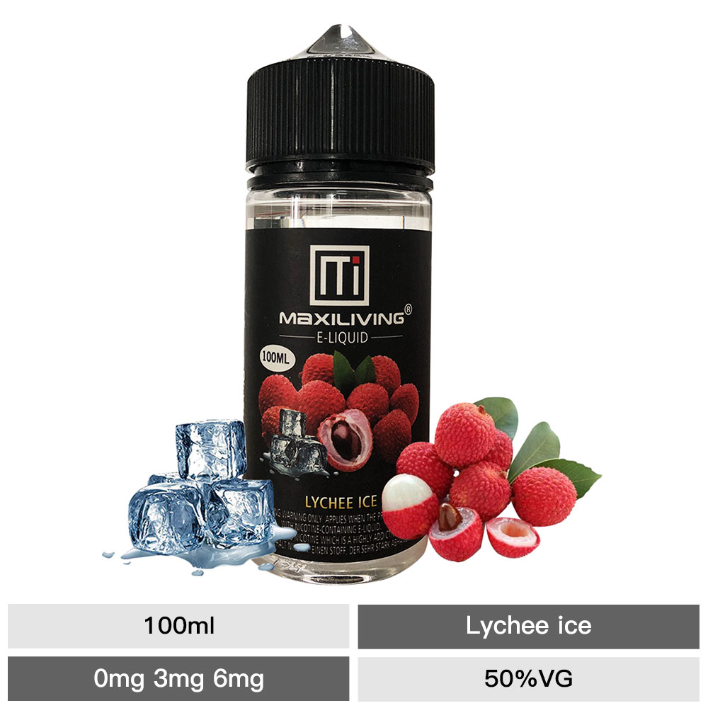 Lychee Vape Juice Maxiliving 100ml E Liquid On Sale | Vape Hammer