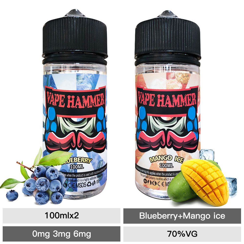 Cheap Blueberry And Mango Ice E Cigarette Juice 100ml X2 Vape Juice ...