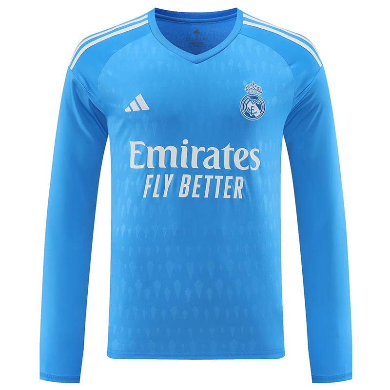 US$ 15.50 - 23-24 RMA Blue GoalKeeper Long Sleeve Soccer Jersey (长袖 ...