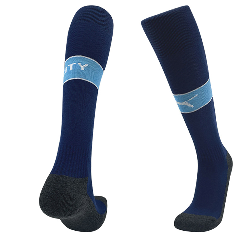US$ 6.00 - 24-25 Man City Home Royal blue Socks - www.spfoot1.com
