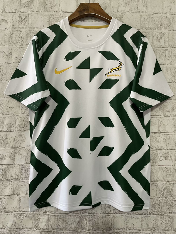 US$ 26.00 - 2024 South Africa White Green Rugby Jersey - www.spfoot1.com