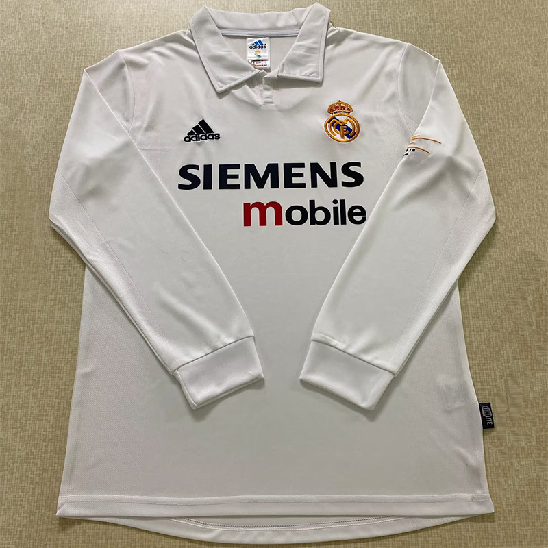 US$ 20.00 - 2002-2003 RMA Home Long Sleeve Retro Soccer Jersey (长袖 ...