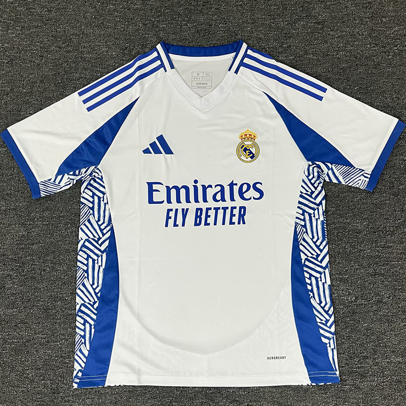 US$ 14.50 - 25-26 RMA Blue White Fans Training Shirts - www.spfoot1.com