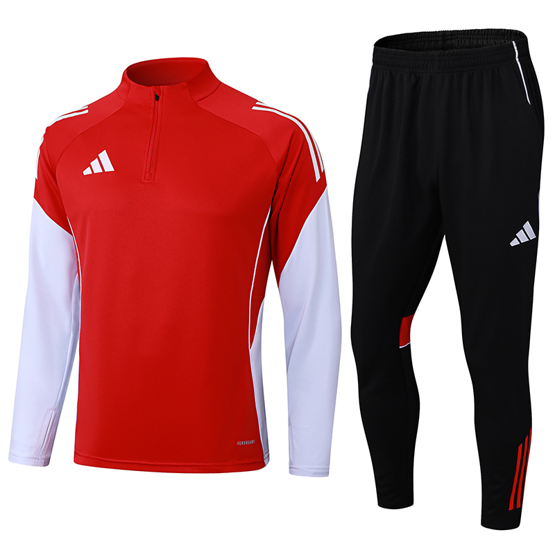 US$ 38.00 - 2025 AD Red Half Pull Tracksuit #06(半拉链) - www.spfoot1.com