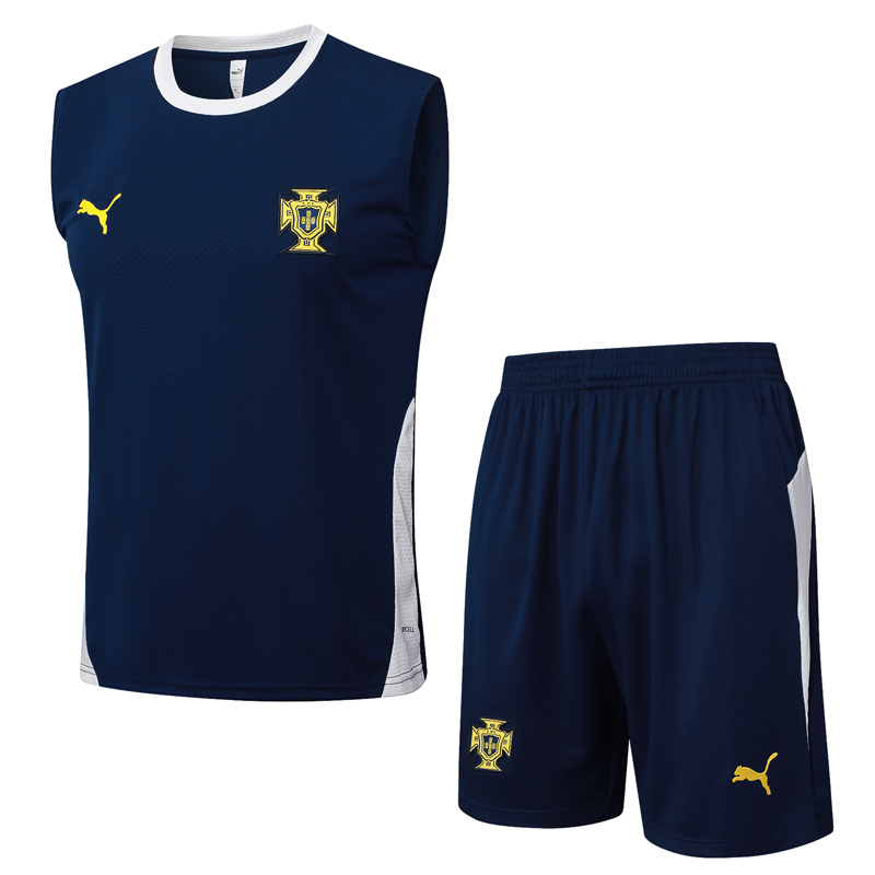 US$ 25.00 - 25-26 Portugal Royal blue Tank top and shorts suit #D2532 ...