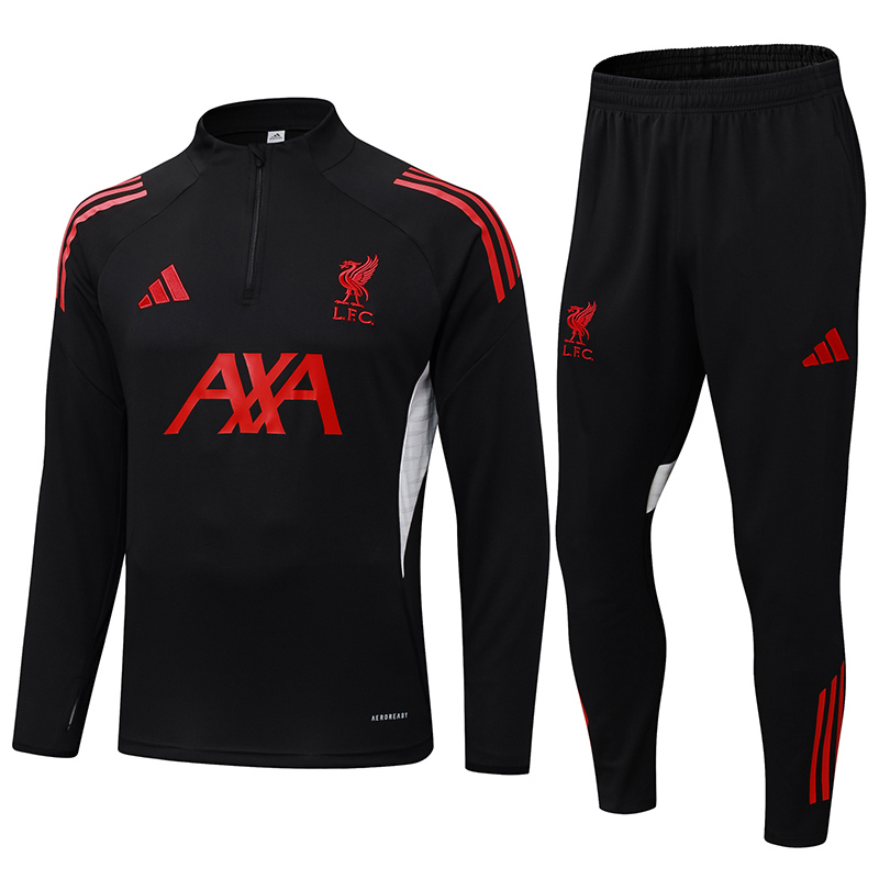 US$ 38.00 - 25-26 LIV Black Half Pull Tracksuit (半拉链) - www.spfoot1.com