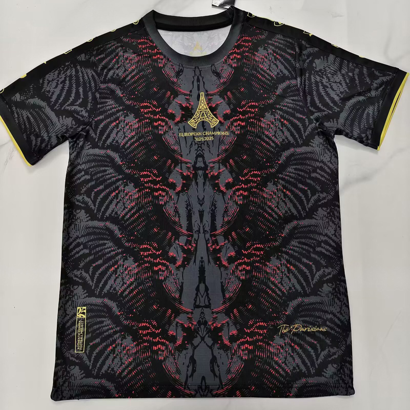 US$ 14.50 - 2025 PSG Grey Red Champion Training shirts - www.spfoot1.com