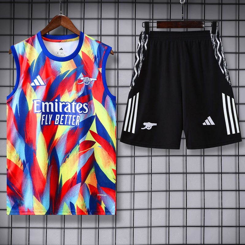 US$ 25.00 - 25-26 ARS Red blue Tank top and shorts suit - www.spfoot1.com