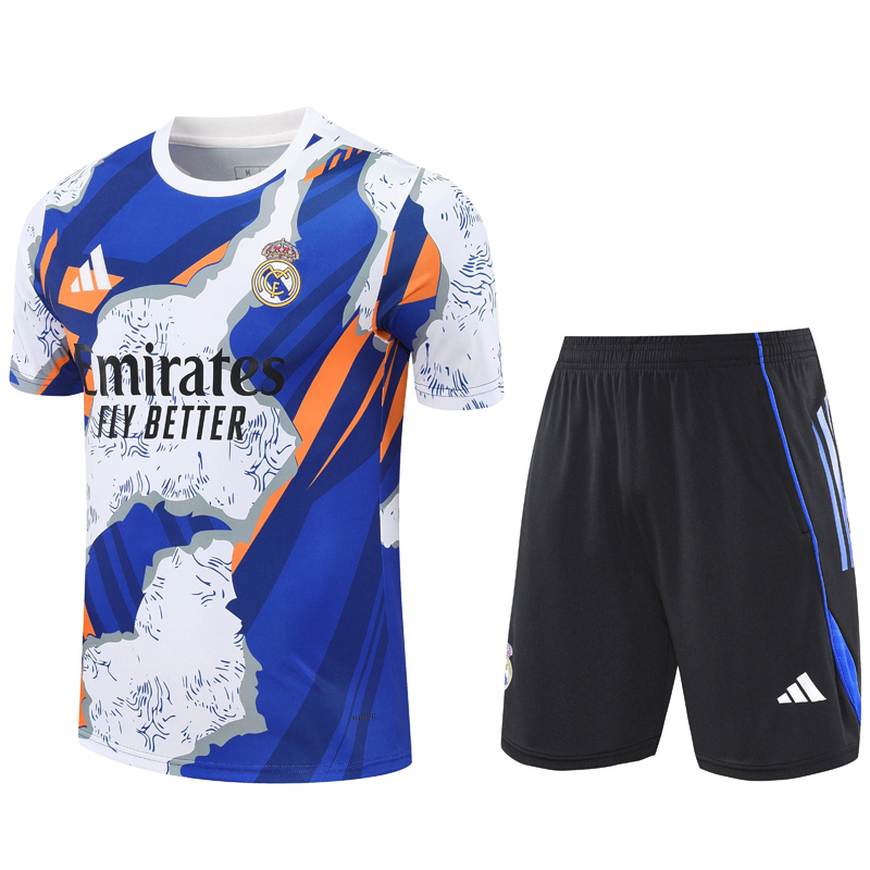 US$ 25.00 - 25-26 RMA White blue Training Short Suit - www.spfoot1.com