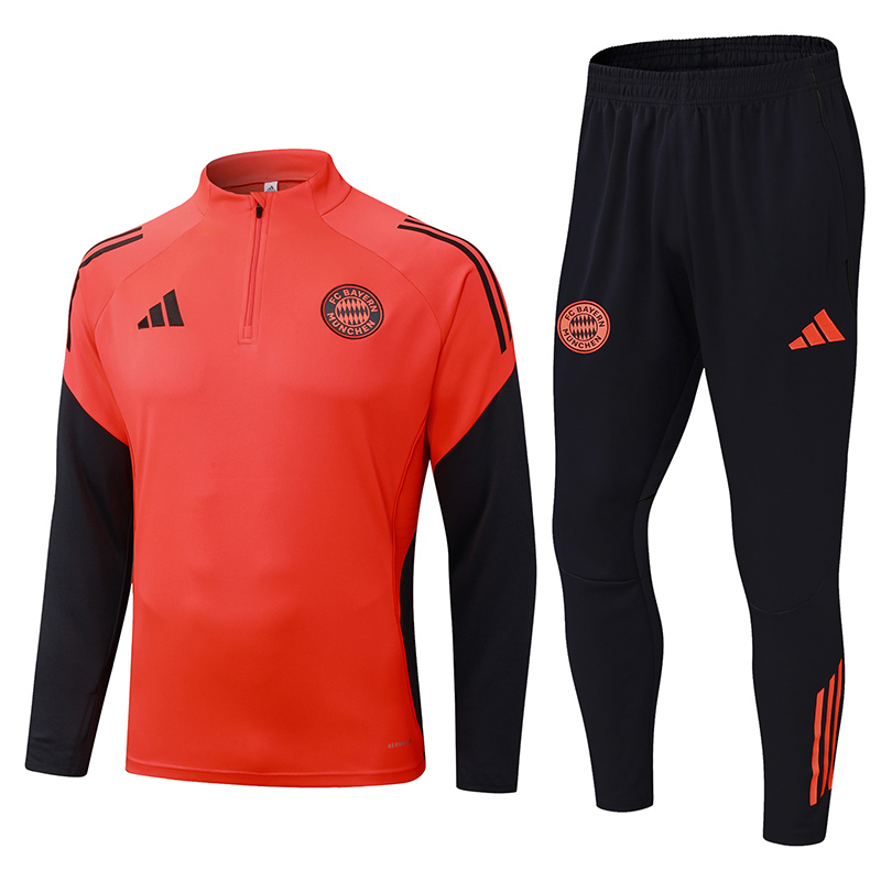 US$ 38.00 - 25-26 Bayern Red Half Pull Tracksuit (半拉链) - www.spfoot1.com