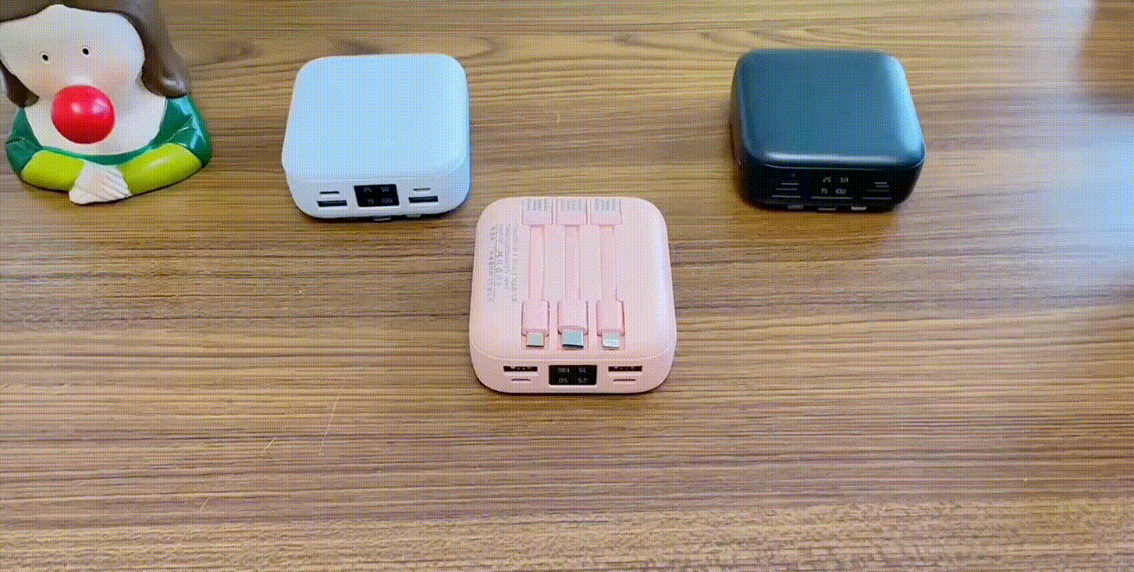 【自帶線 大容量】這個行動電源竟然有化妝鏡 20000mah