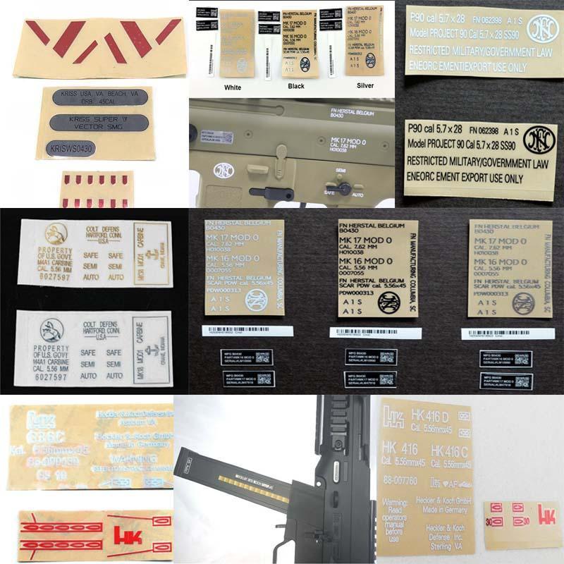 Gel Blaster Metal Stickers - Realistic Upgrades