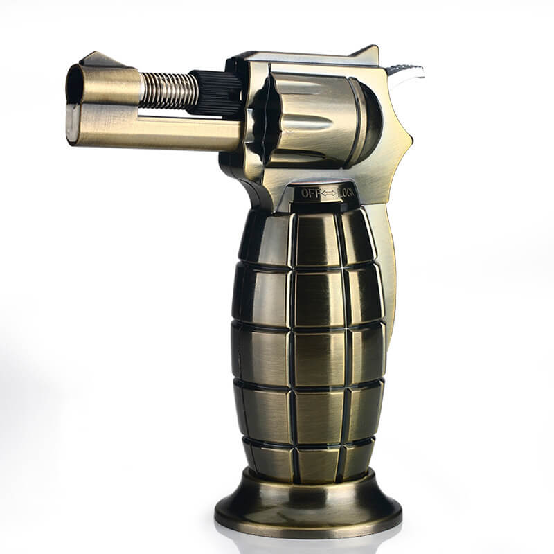 Grenade Gun Lighter - Safe, Durable | Single Flame Torch