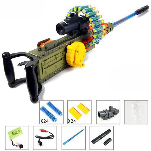 JF M2 Electric Soft Bullet Dart Heavy Machine Gun