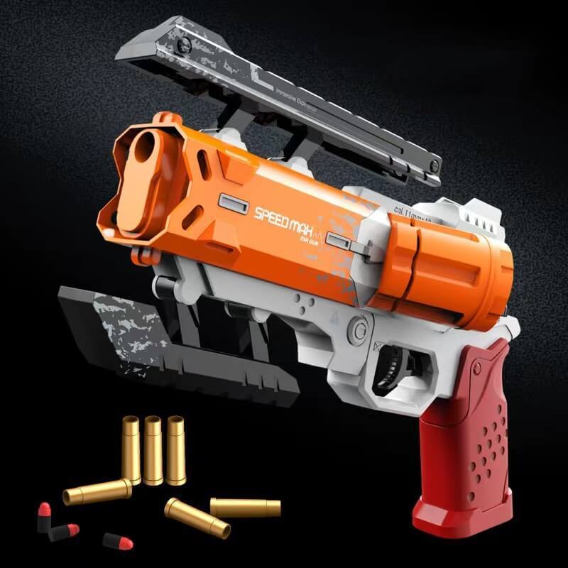 Space Revolver Foam Blaster - Safe, Fun, 1-12m Range